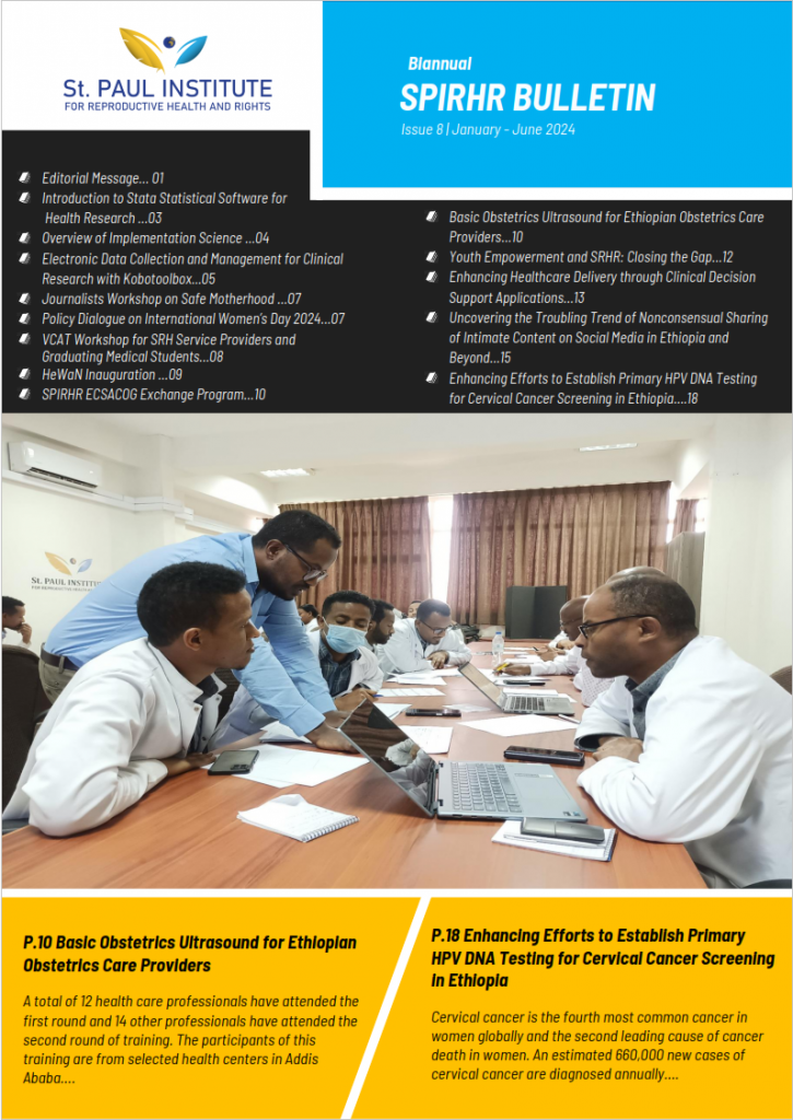 SPIRHR Bulletin 8th Issue (January – June 2024) - St. Paul Institute for Reproductive Health and ...